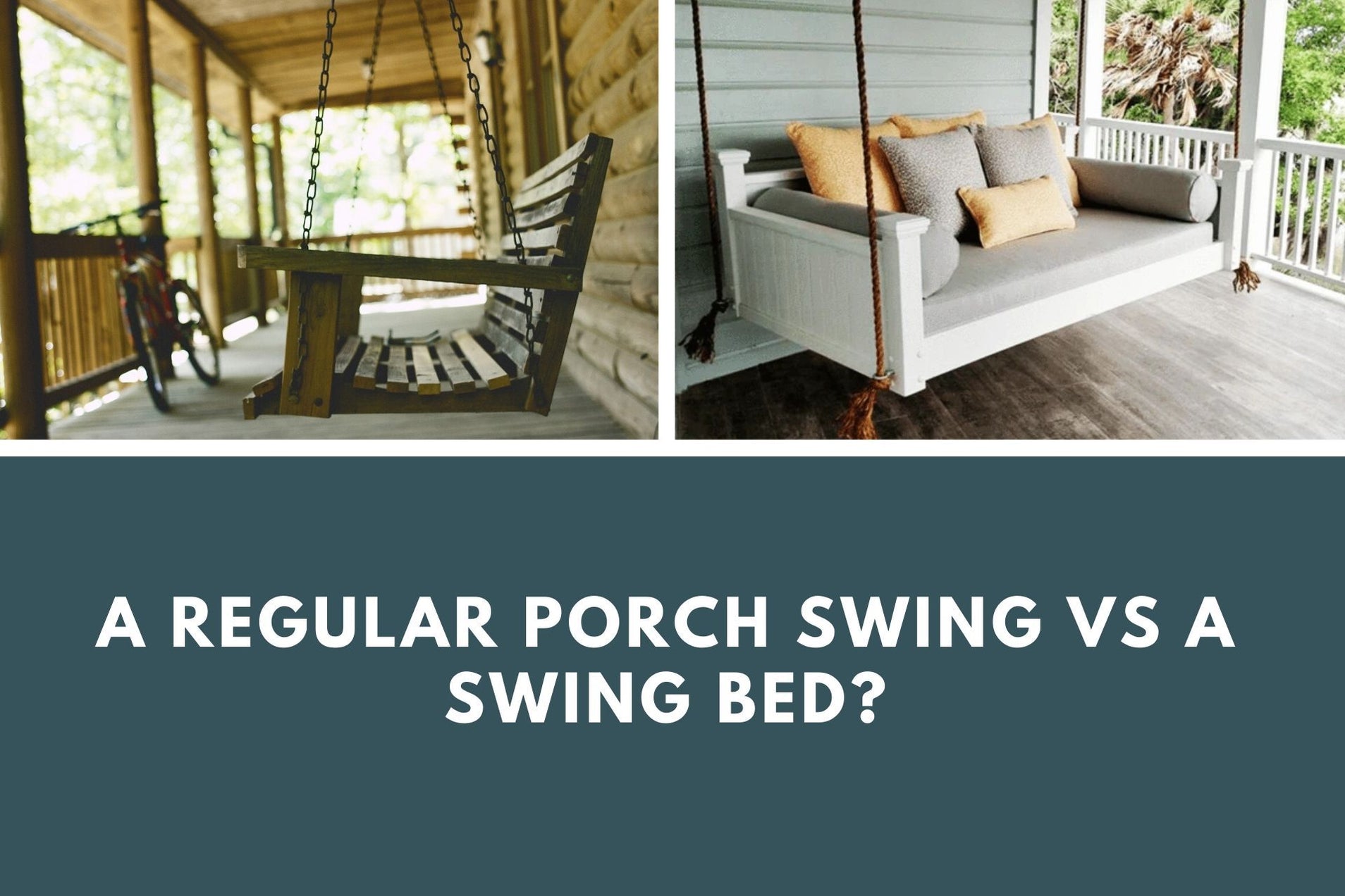 Porch Seating Ideas: Outdoor Swing Bed Vs. Porch Swing — The Porch ...