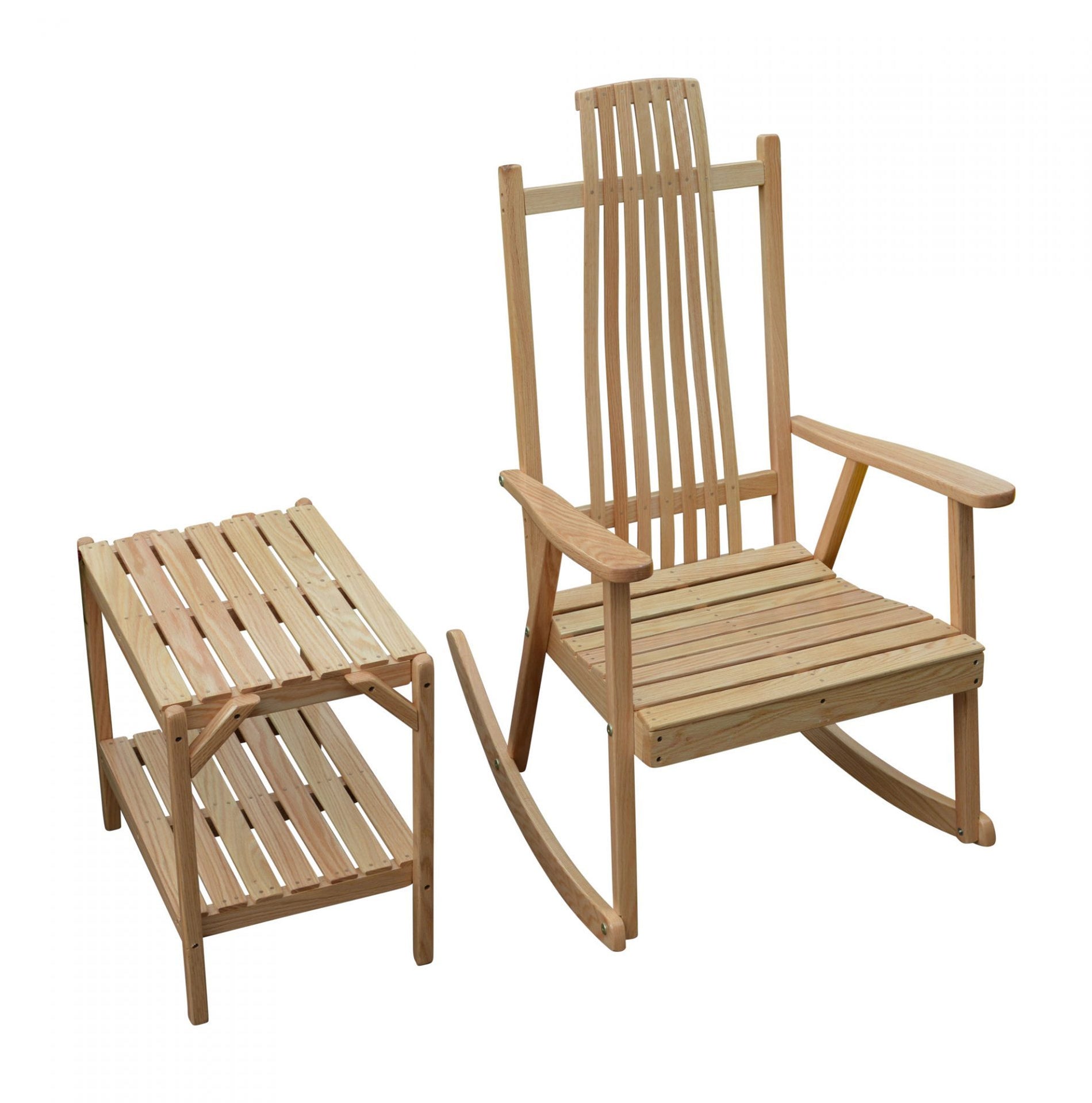 Amish Handcrafted Bent Oak Rocker | A & L Furniture | '6031 | Oak ...