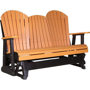 LuxCraft 5 ft. Recycled Plastic Adirondack Outdoor Glider | LuxCraft ...