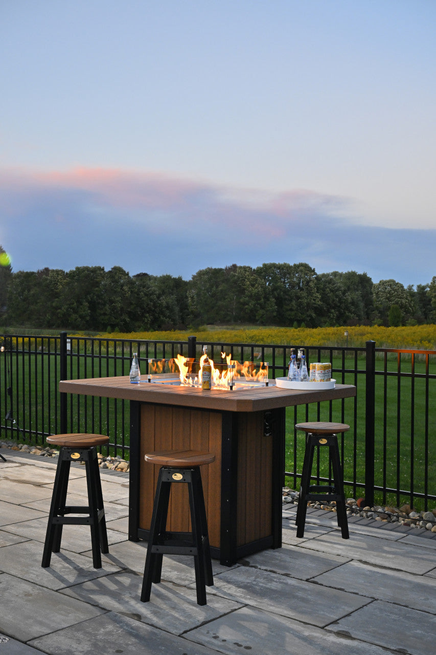 Luxcraft Lumin Fire 62" Rectangular Dining Table | LuxCraft | LFT62R-B ...