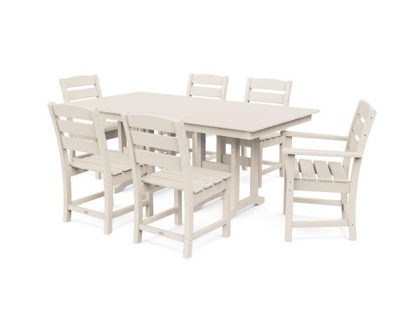 Polywood Sand Lakeside 7-Piece Farmhouse Dining Set | Polywood | PWS516 ...